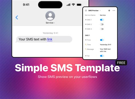 Sms Preview Template Figma