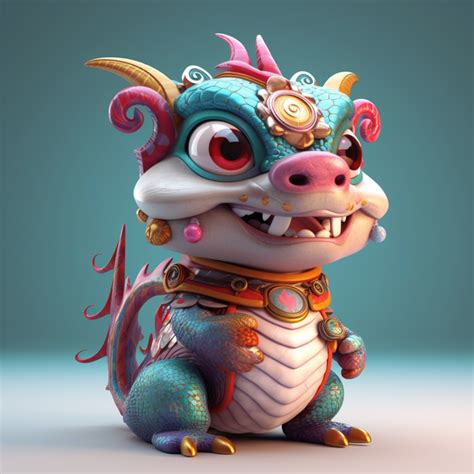 中国风卡通拟人龙年立体模型图片png下载编号538383497291765196 设图网