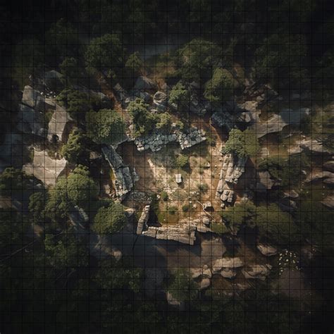Crumbleclimb Ruins Photoreal Dandd Map By Ultrarealm Maps Mistcharter Maps