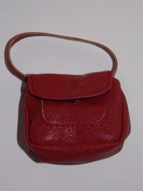 Leather Handbag Ruby Red Susans Shop Of Dolls