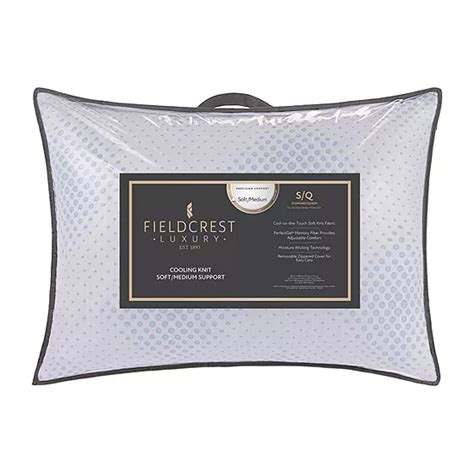 Fieldcrest Cooling Knit Soft Medium Support Pillow Color White