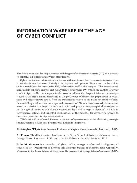 Previewpdf Pdf Cyberwarfare Security