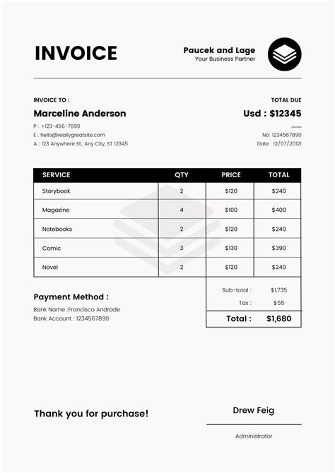 Download Template Desain Invoice Gratis