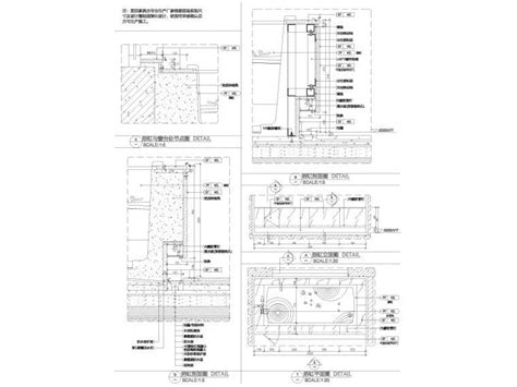 室内设计全网最全51套卫生间节点详图公卫浴缸台盆等 哔哩哔哩