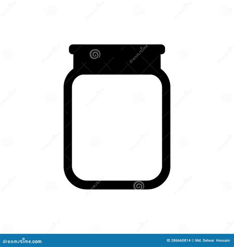 Specimen Jar Icon Vector Illustration 286660814