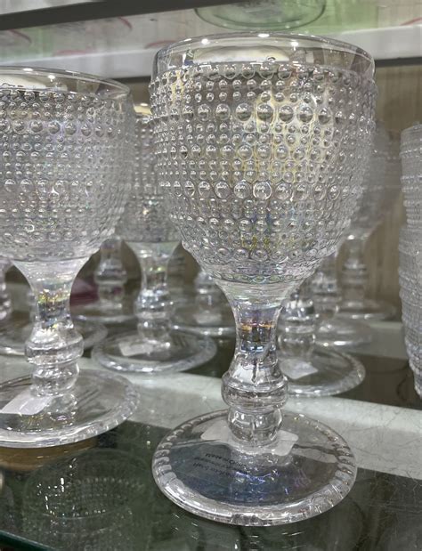 Vintage Coupes Set Of 4 Libbey Rock Sharpe Crystal Mcm Champagne Wine