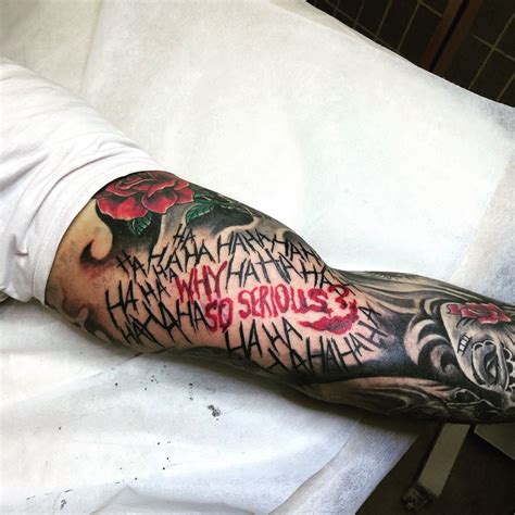 Why So Serious Haha Joker Tattoo Men Tattoos Arm Sleeve Cool Arm