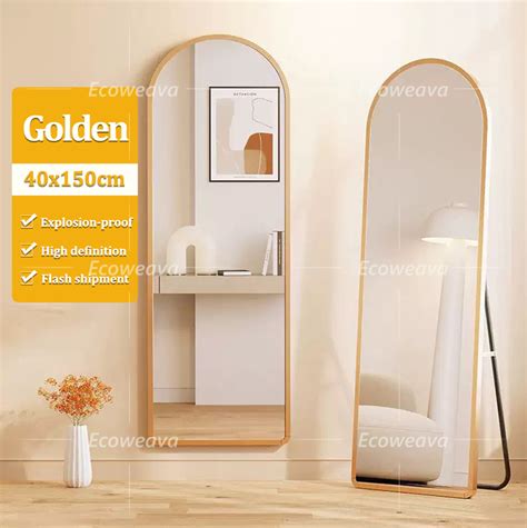 Ecoweave 150155160cm Hd Whole Body Stand Mirror Floorwall Mount Dual