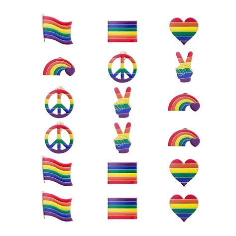 Buy Lgbtq Rainbow Pride Brooch Equality Lapel Pin Ally Badge Gay