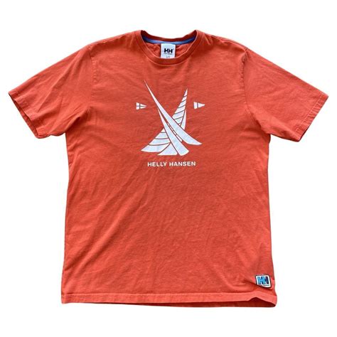 Helly Hansen Orange Shirt Size Large Runs Depop