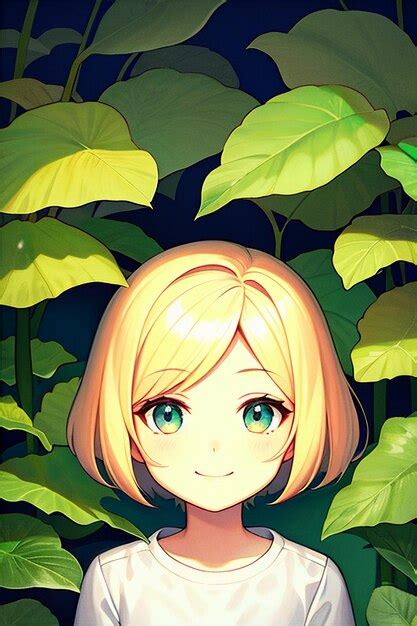 Premium Photo Simple Background Cartoon Anime Style Girl Avatar