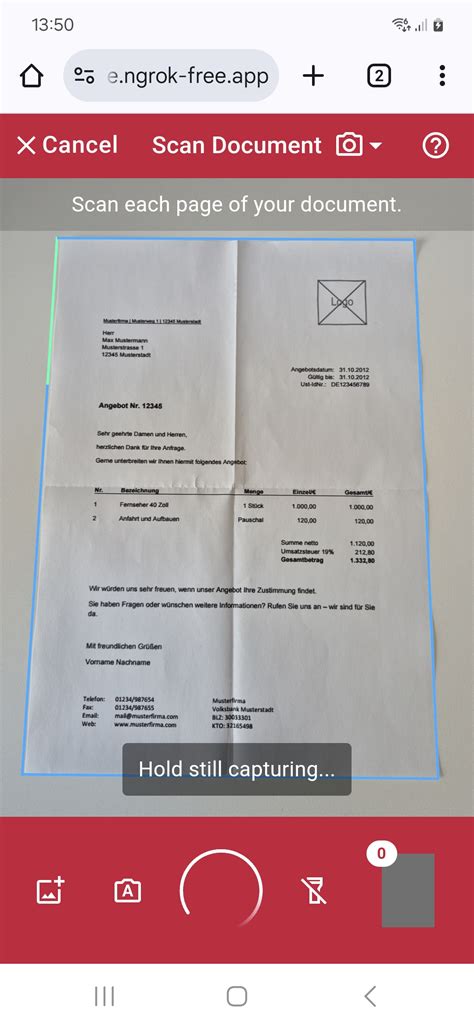 Scanning Screen Web Document Scanner Scanbot Sdk Documentation