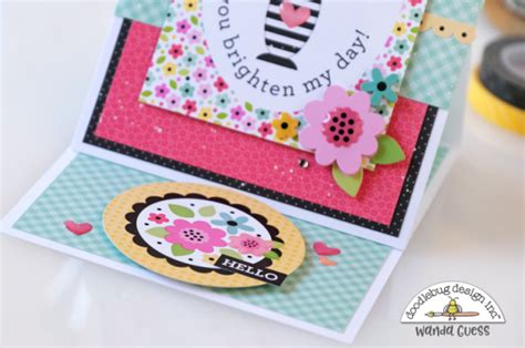 Doodlebug My Happy Place Easel Card You Brighten My Day A Blog
