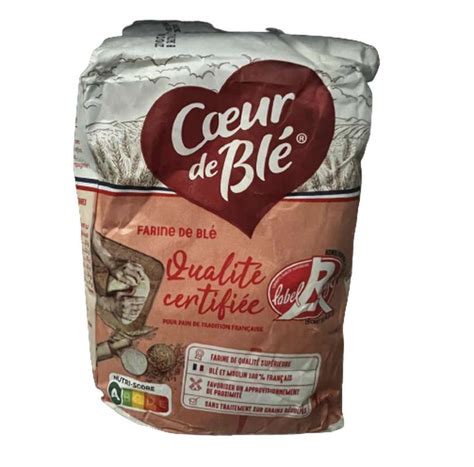 Farine De Blé Label Rouge T65 Coeur De Blé 1 Kg La Belle Vie