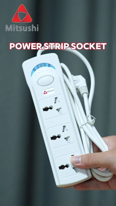 Mitsushi 2500w 2m Socket Universal Outlet Extension Cord Power Socket Power Extension Outlets