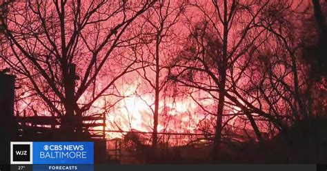 Firefighters Contain Massive Wind Fueled Blaze In Baltimore After 24