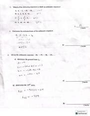 Understanding Arithmetic Sequences: Key Concepts and Examples | Course Hero