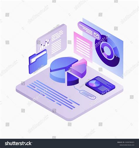 Professional Data Analytics Illustration Data Analyse Stock Vector