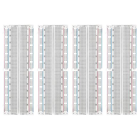 4pcs Breadboard Kit Steckbrett Mit 830 Point For Arduino Proto Shield