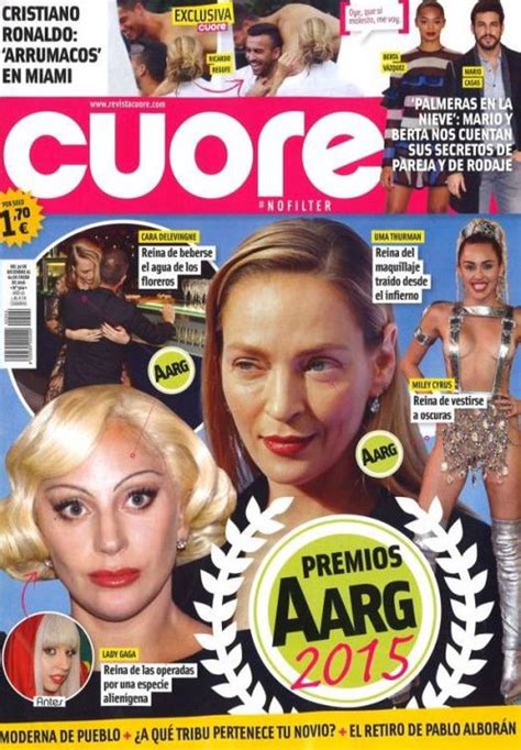 Los Premios Aarg 2015 En La Portada De La Revista Cuore Revista Cuore