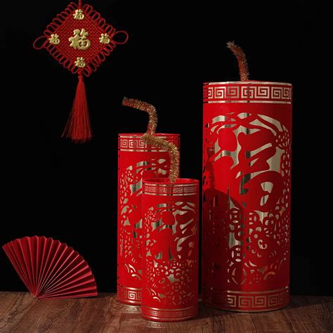 붉은 폭죽 모양의 장식품 행운의 부 봄 축제 선물 2022 위해기도하는 전통 중국 새해 가정 장식파티 Diy 장식품 Aliexpress