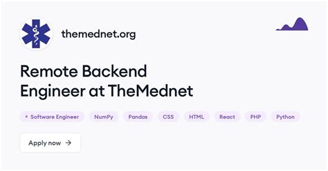 📢 Themednet Is Hiring A Backend Engineer Rjobboardsearch