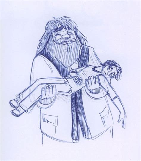 Hagrid Believing Harry Is Dead Is Forced To Carry The Body Back To Hogwarts Hagrid Harry