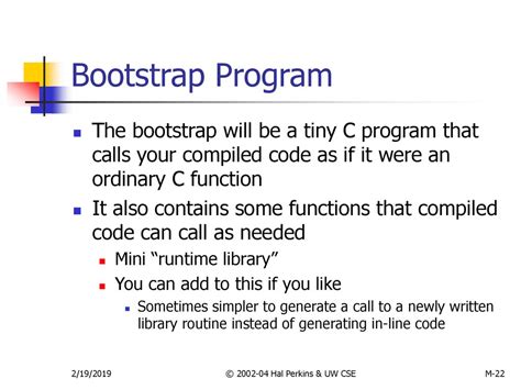 running minijava basic code generation and bootstrapping ppt download