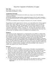 Argument Of Evaluation 1 Docx Essay Four Argument Of Evaluation 4 5 Pages Due Date First