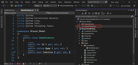 Blazor Data And Property Binding