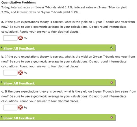 Solved Quantitative Problem Today Interest Rates On 1 Year