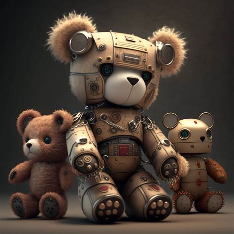 Teddy Bears As Robots Etsy