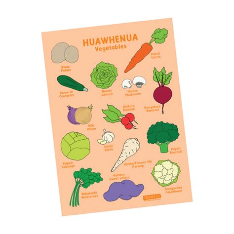 All Products Ngā Rauemi Katoa Tagged Vegetables A3 Poster