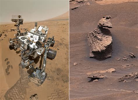 Nasas Mars Curiosity Rover Spots Bizarre Duck Shaped Rock Techeblog
