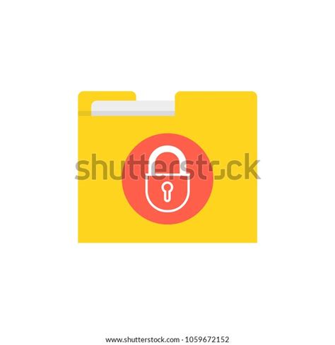 File Protection Data Security Privacy Concept Stock Vector Royalty