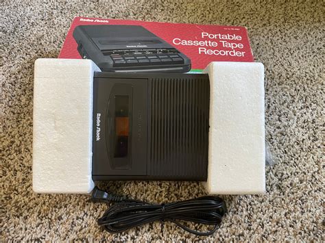 Vintage Portable Cassette Tape Recorder In Box Etsy
