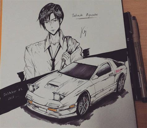 Inktober Day 2 Takashi Ryosuke Initial D By Kiritodraws On Deviantart