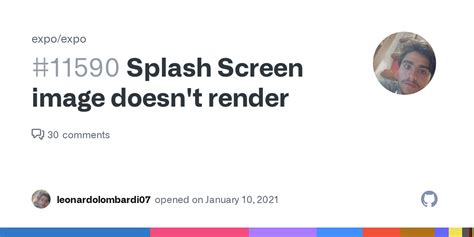 Splash Screen Image Doesn T Render Issue Expo Expo Github