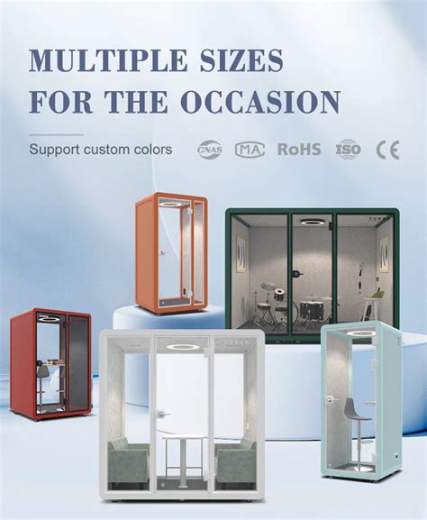 Professional Acoustic Soundproof Portable Booth Mobile Office Phone Booth Commercial Meeting