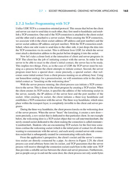 Network Chapter 02 41 27 Socket Programming With Tcp Unlike Udp Tcp Is A Connection Oriented