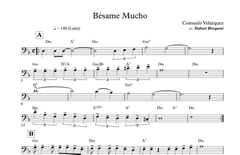 Bésame Mucho arr Sidnei Borgani by Consuelo Velazquez Sheet Music