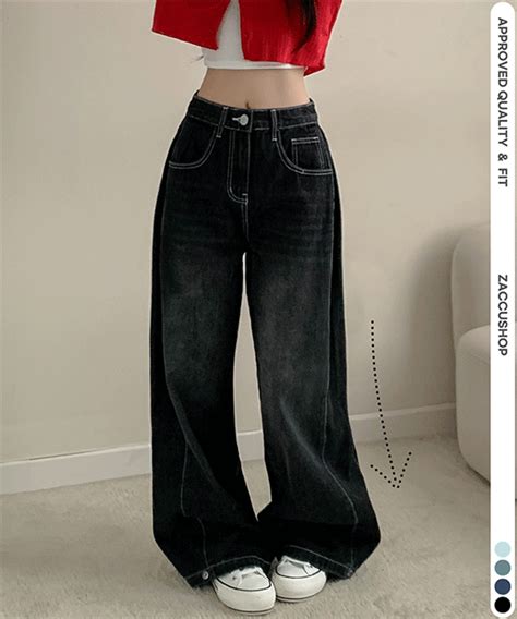 숏롱~3xl 옆 핀턱 히든 밴딩 와이드 데님 청바지 흑청 중청 진청 연청 에이블리