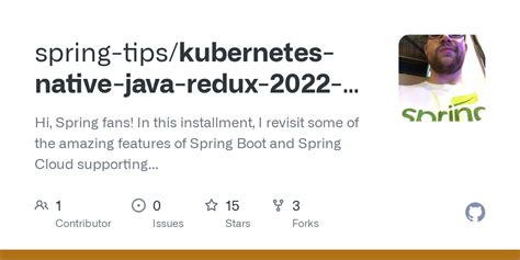 Github Spring Tipskubernetes Native Java Redux 2022 07 Hi Spring