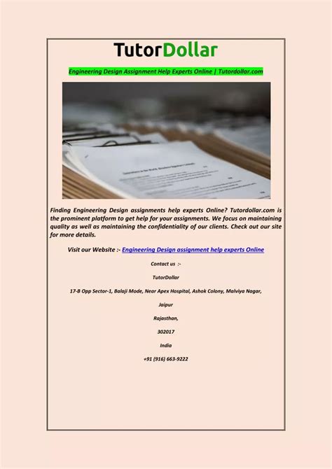 Ppt Engineering Design Assignment Help Experts Online Powerpoint Presentation