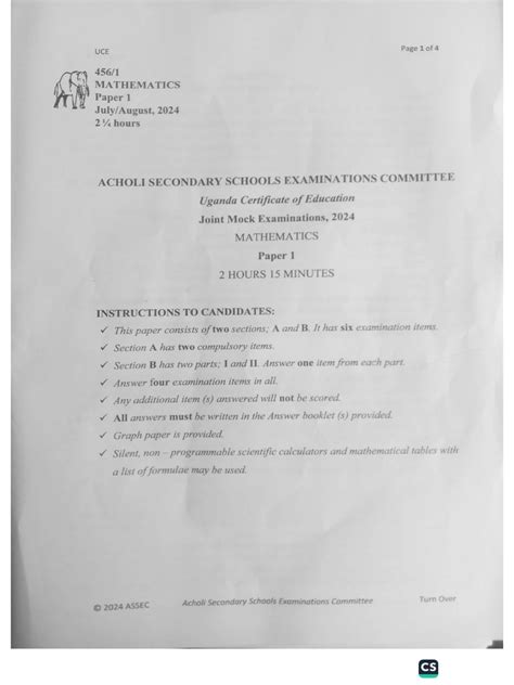 Assec Mock Pdf