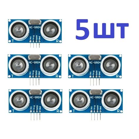 5 шт Датчик расстояния Hc Sr04 ультразвуковой купить с доставкой по