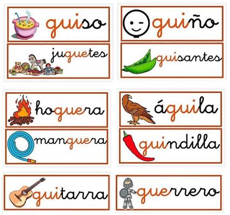 40 palabras con GUE y GUI sin diéresis con EJEMPLOS y VÍDEO