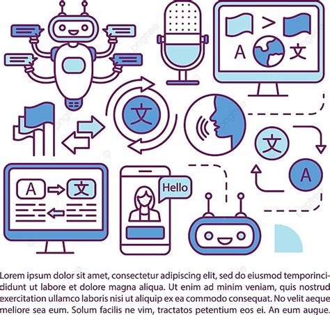 Automated Translation Program Article Page Vector Template Chinese Web