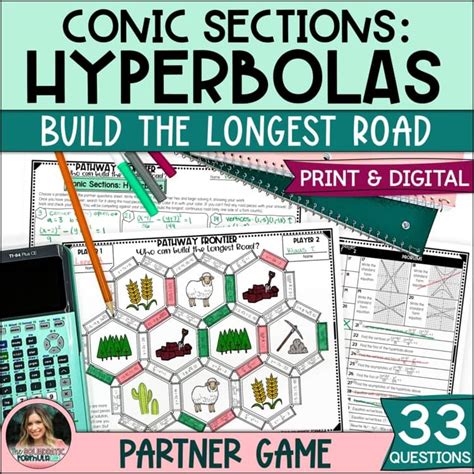 Hyperbola Activity Equations And Properties Of Hyperbolas Partner Game
