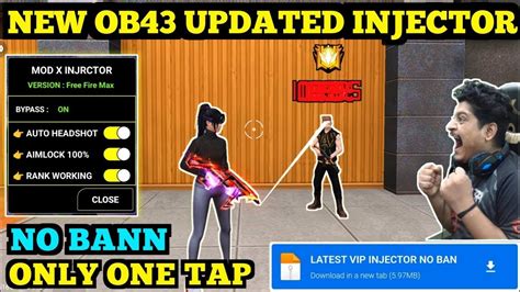 OB44 New Update External PANELFree Fire Auto Headshot Hack100 Antiban